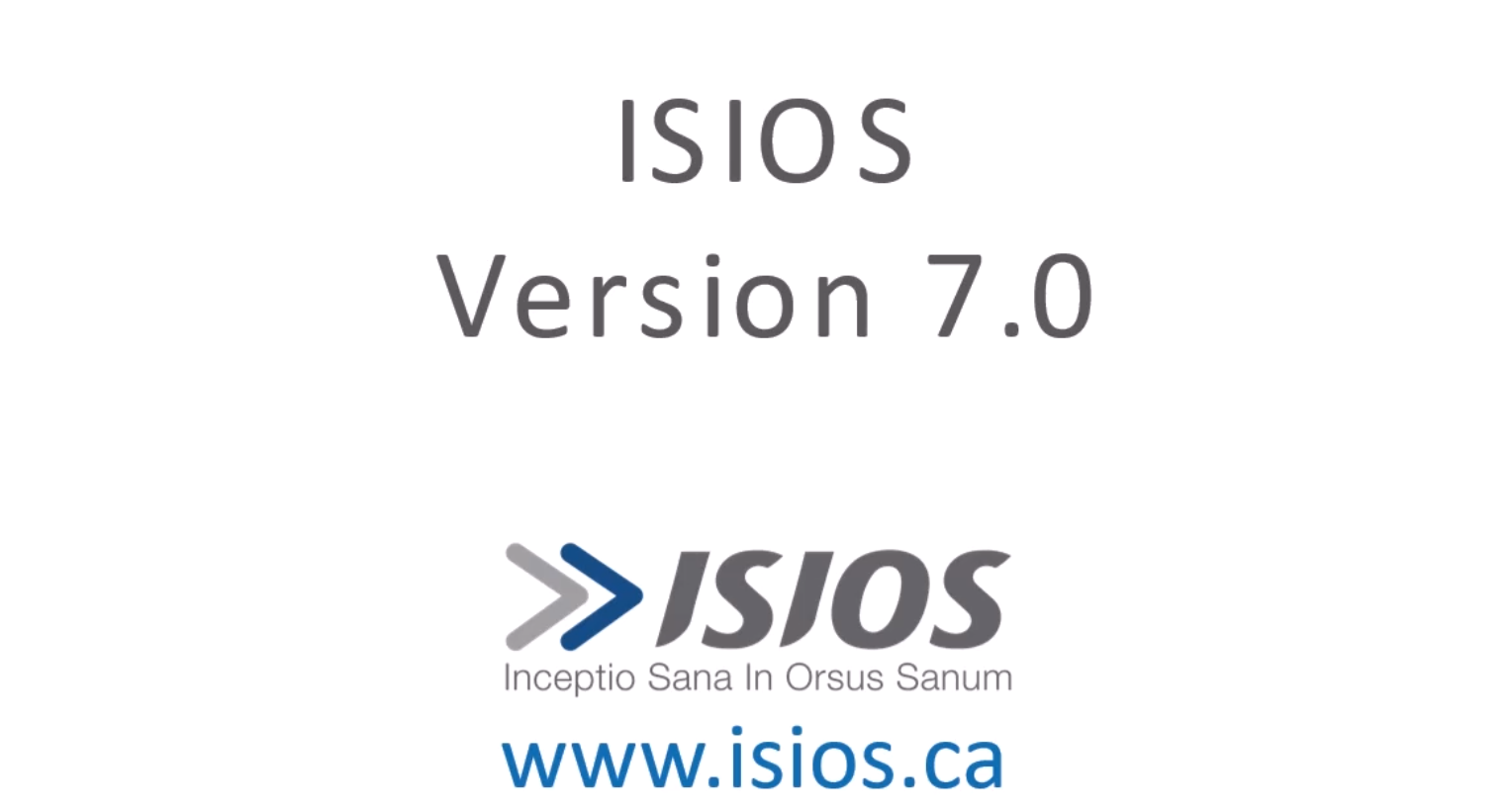 ISIOS • Nouvelle version 7.0